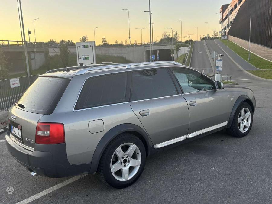 Grey Audi A6 Allroad 2001 in Vilnius, with an engine capacity of 0.00 L and mileage of 312 thousand km for 999 €, photo 8 on AUTOMOTO.COM.LV