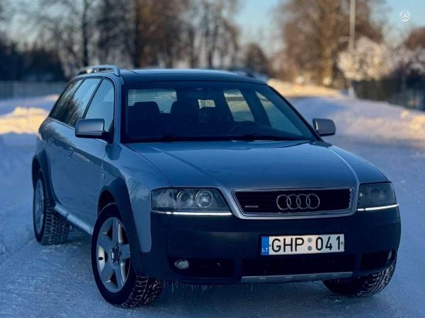 Grey Audi A6 Allroad 2002 in Radviliskis, with an engine capacity of 2.50 L and mileage of 363 thousand km for 2350 €, photo 1 on AUTOMOTO.COM.LV