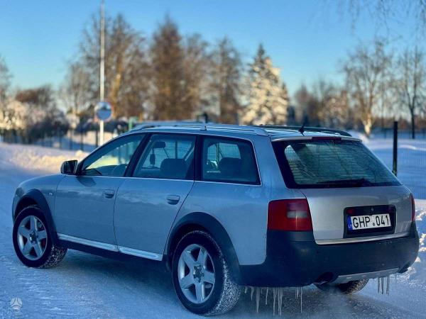 Grey Audi A6 Allroad 2002 in Radviliskis, with an engine capacity of 2.50 L and mileage of 363 thousand km for 2350 €, photo 10 on AUTOMOTO.COM.LV