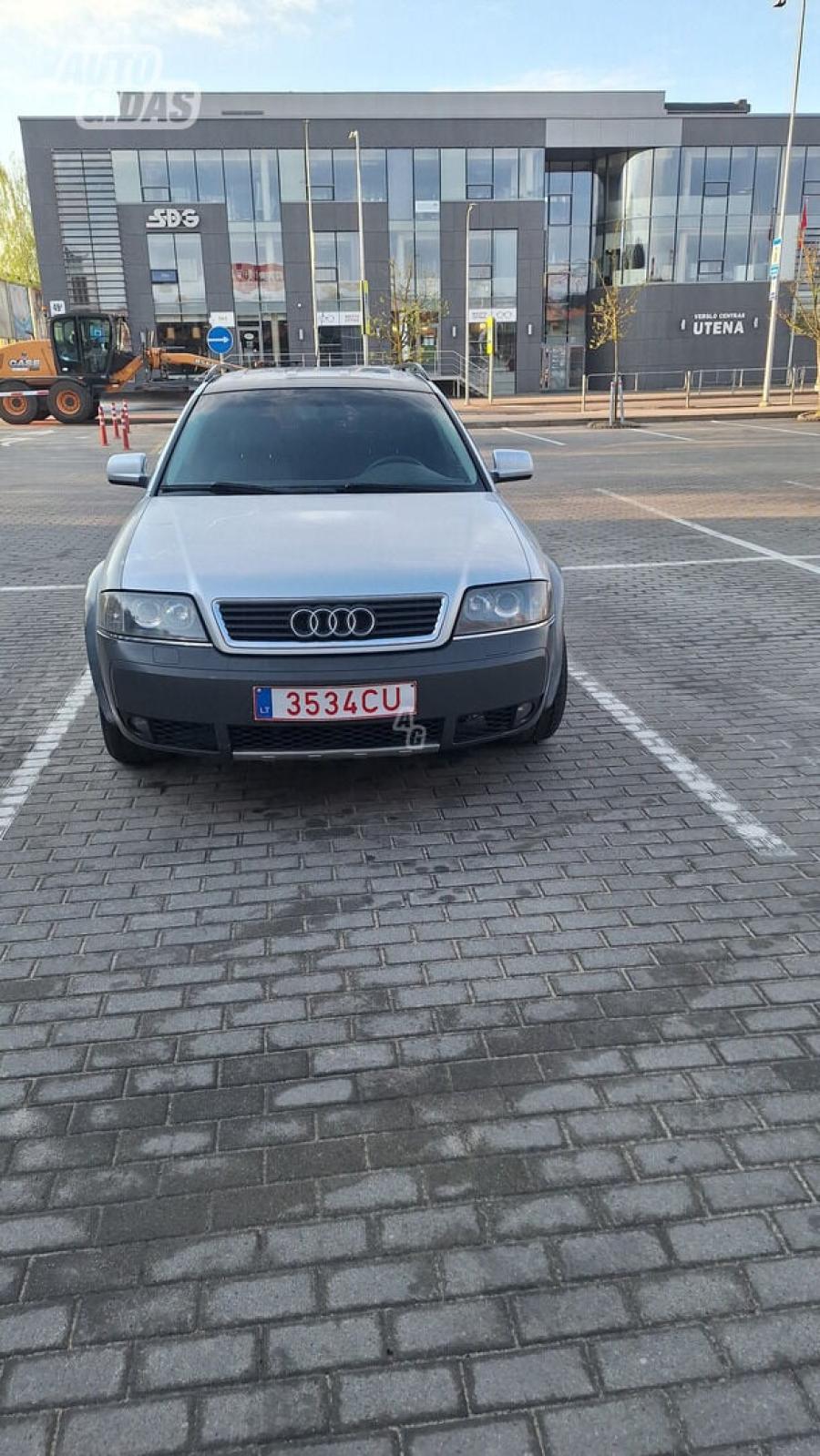 Grey Audi A6 Allroad 2003 in Vilnius, with an engine capacity of 2.50 L and mileage of 445 thousand km for 1600 €, photo 1 on AUTOMOTO.COM.LV