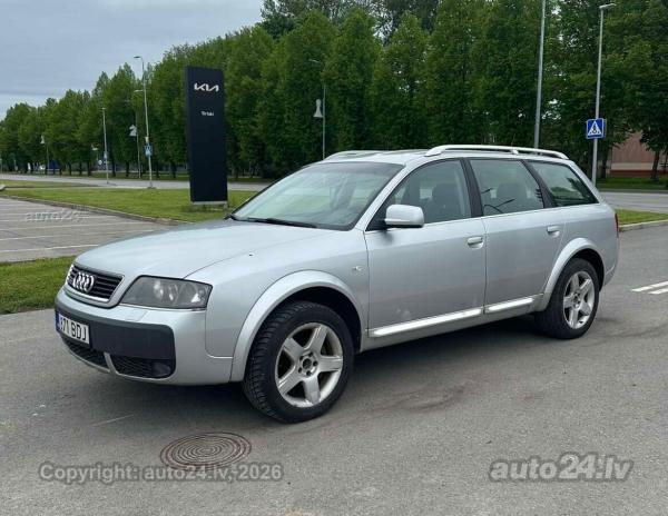 Grey Audi A6 Allroad 2003 in Narva, with an engine capacity of 2.50 L and mileage of 325 thousand km for 1499 €, photo 1 on AUTOMOTO.COM.LV