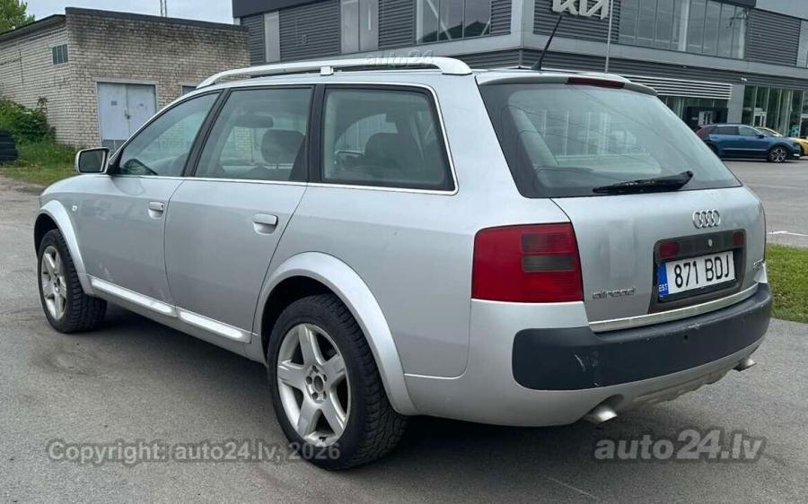 Grey Audi A6 Allroad 2003 in Narva, with an engine capacity of 2.50 L and mileage of 325 thousand km for 1499 €, photo 6 on AUTOMOTO.COM.LV