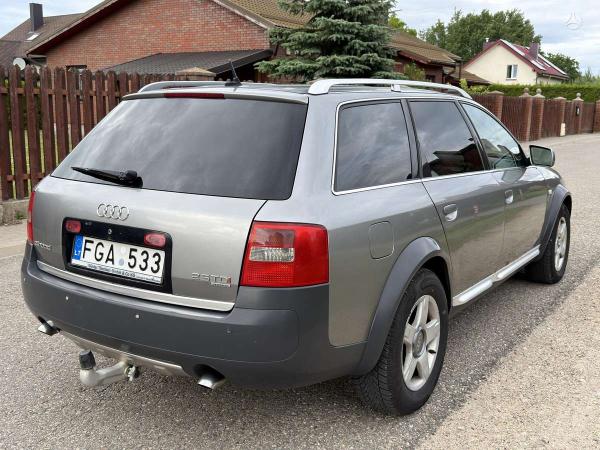 Pelēks Audi A6 Allroad 2003 Viļņa, ar dzinēja tilpumu 2.50 L un nobraukumu 330 tūkst. km par 1350 €, foto 3 vietnē AUTOMOTO.COM.LV