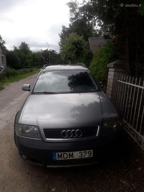 Pelēks Audi A6 Allroad 2003 Kėdainiai, ar dzinēja tilpumu 2.50 L un nobraukumu 389 tūkst. km par 700 €, foto 1 vietnē AUTOMOTO.COM.LV