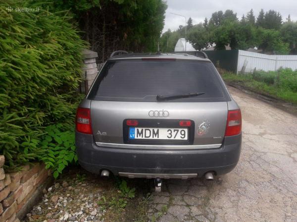 Pelēks Audi A6 Allroad 2003 Kėdainiai, ar dzinēja tilpumu 2.50 L un nobraukumu 389 tūkst. km par 700 €, foto 3 vietnē AUTOMOTO.COM.LV
