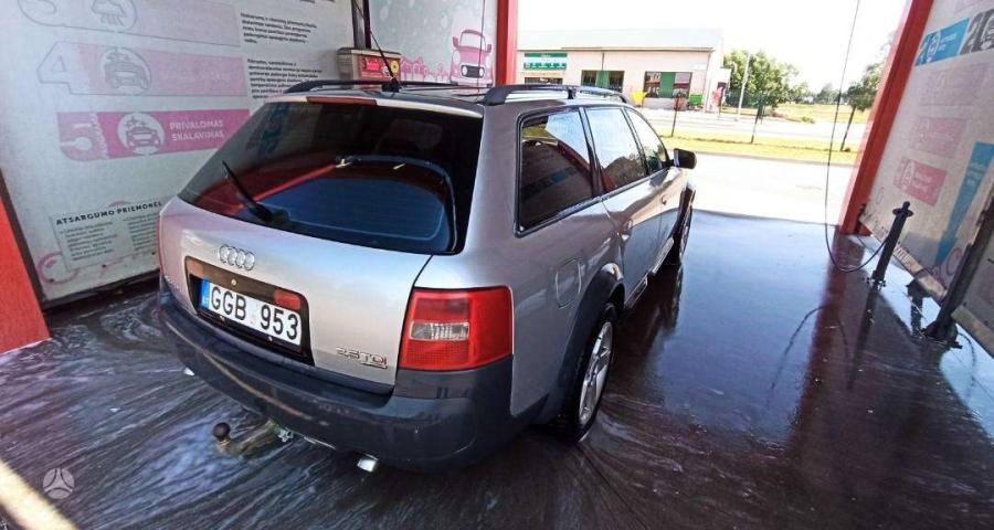 Grey Audi A6 Allroad 2003 in Klaipeda, with an engine capacity of 2.50 L and mileage of 234 thousand km for 2150 €, photo 5 on AUTOMOTO.COM.LV