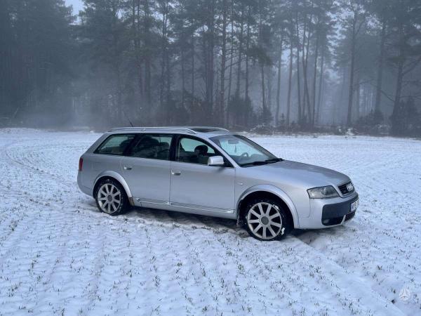 Grey Audi A6 Allroad 2004 in Salcininkai, with an engine capacity of 2.50 L and mileage of 380 thousand km for 2200 €, photo 1 on AUTOMOTO.COM.LV