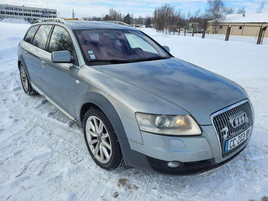 Grey Audi A6 Allroad 2007 in Taurage, with an engine capacity of 2.97 L and mileage of 351 thousand km for 3500 €, photo 3 on AUTOMOTO.COM.LV