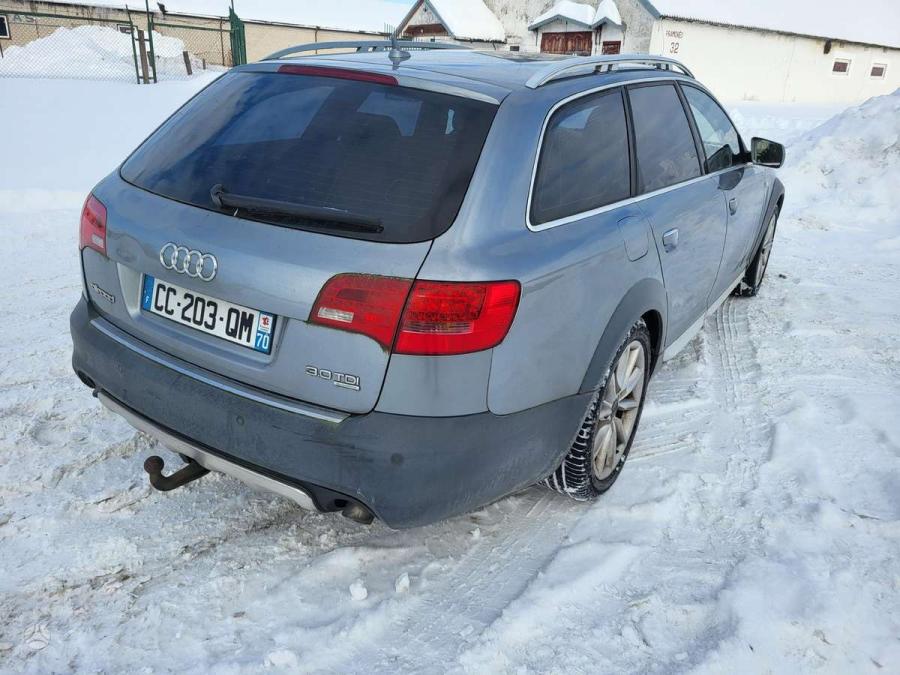 Grey Audi A6 Allroad 2007 in Taurage, with an engine capacity of 2.97 L and mileage of 351 thousand km for 3500 €, photo 6 on AUTOMOTO.COM.LV