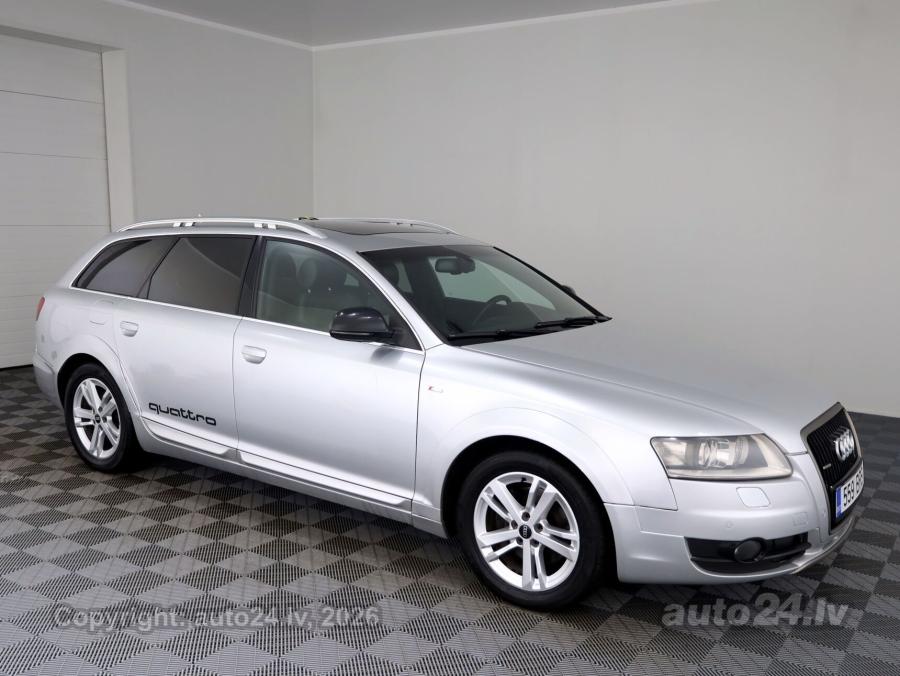 Grey Audi A6 Allroad 2007 in Tallinn, with an engine capacity of 3.00 L and mileage of 372 thousand km for 2299 €, photo 1 on AUTOMOTO.COM.LV