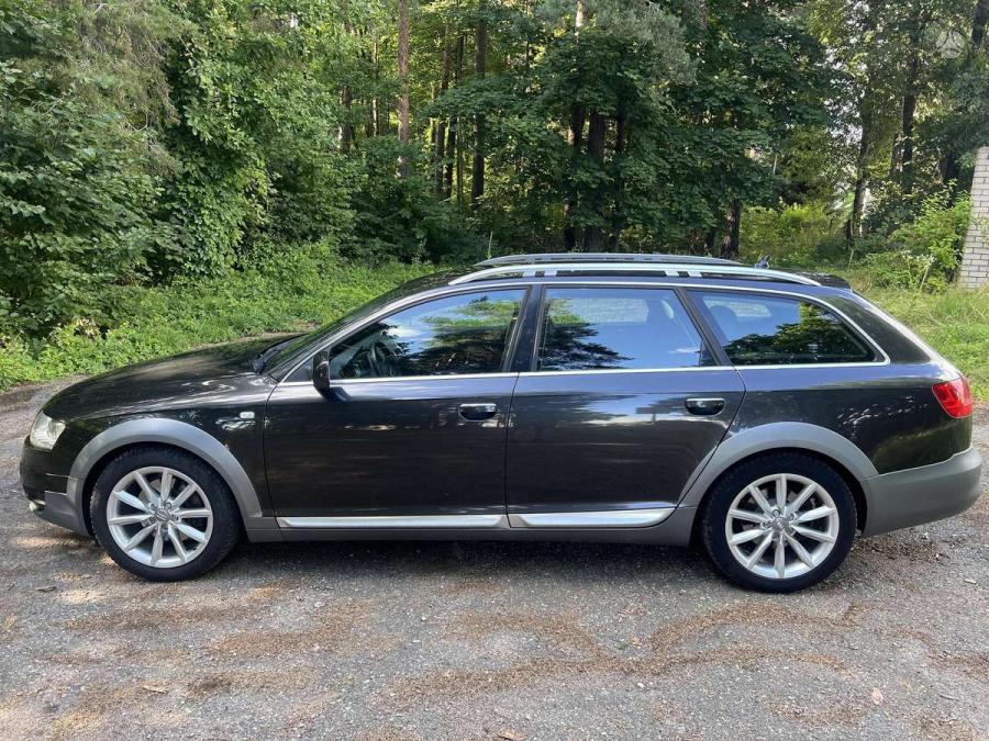Grey Audi A6 Allroad 2007 in Utena, with an engine capacity of 2.97 L and mileage of 260 thousand km for 4300 €, photo 6 on AUTOMOTO.COM.LV