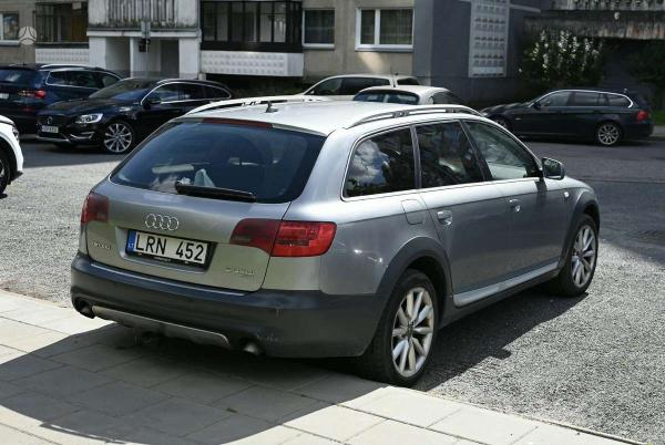 Pelēks Audi A6 Allroad 2007 Viļņa, ar dzinēja tilpumu 2.97 L un nobraukumu 420 tūkst. km par 2600 €, foto 5 vietnē AUTOMOTO.COM.LV
