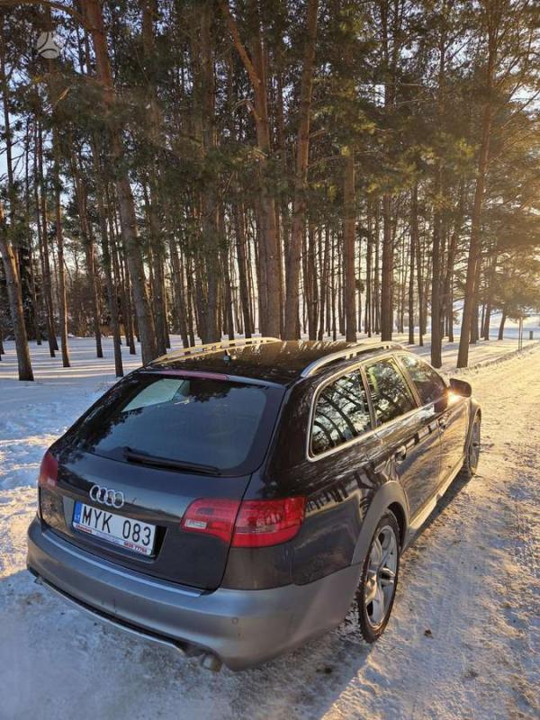 Grey Audi A6 Allroad 2008 in Utena, with an engine capacity of 2.70 L and mileage of 310 thousand km for 4650 €, photo 6 on AUTOMOTO.COM.LV