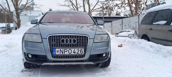 Grey Audi A6 Allroad 2008 in Vilnius, with an engine capacity of 3.00 L and mileage of 264 thousand km for 5850 €, photo 7 on AUTOMOTO.COM.LV