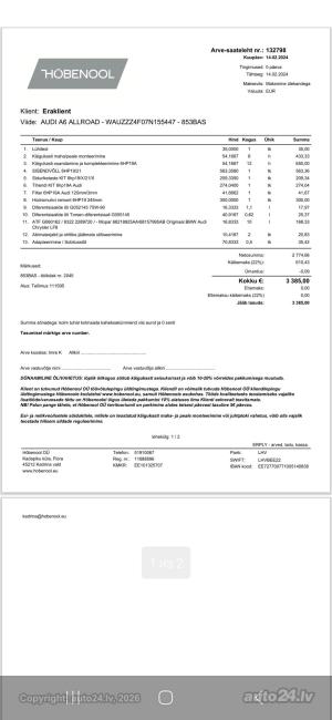 Grey Audi A6 Allroad 2008 in Tallinn, with an engine capacity of 3.00 L and mileage of 398 thousand km for 2999 €, photo 16 on AUTOMOTO.COM.LV