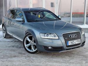 Pelēks Audi A6 Allroad 2009 Viļņa, ar dzinēja tilpumu 2.70 L un nobraukumu 351 tūkst. km par 5800 €, foto  vietnē AUTOMOTO.COM.LV