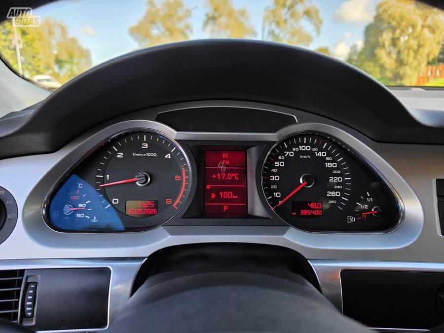 Pelēks Audi A6 Allroad 2009 Zarasai, ar dzinēja tilpumu 3.00 L un nobraukumu 385 tūkst. km par 4500 €, foto 16 vietnē AUTOMOTO.COM.LV