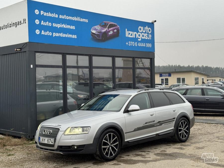 Grey Audi A6 Allroad 2010 in Vilnius, with an engine capacity of 3.00 L and mileage of 330 thousand km for 6650 €, photo 1 on AUTOMOTO.COM.LV