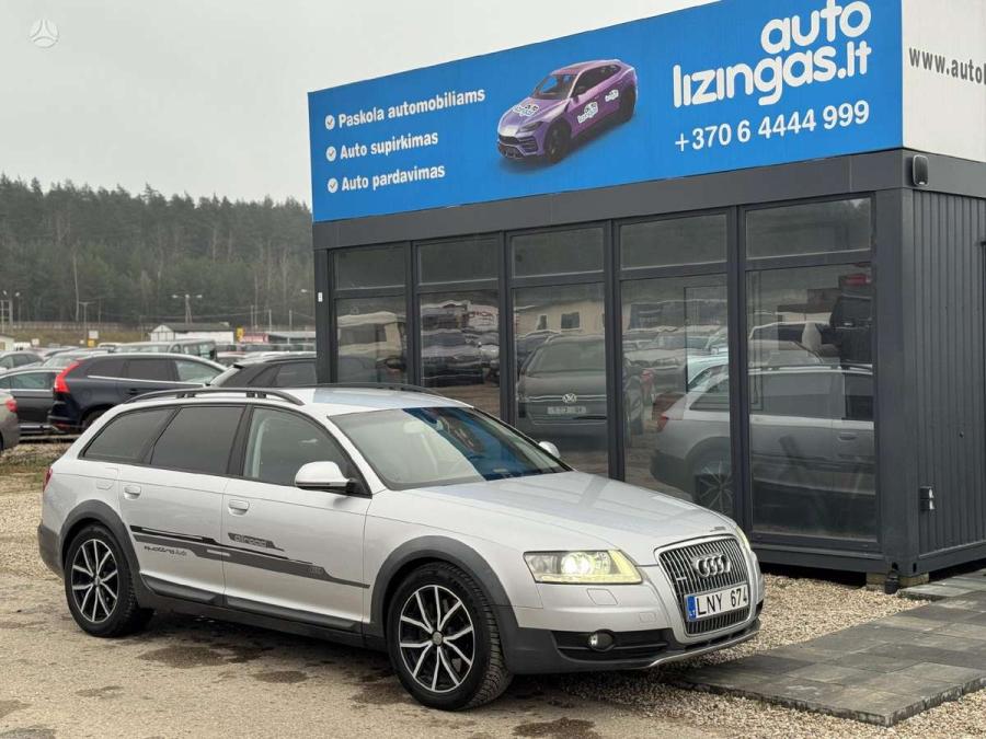 Pelēks Audi A6 Allroad 2010 Viļņa, ar dzinēja tilpumu 3.00 L un nobraukumu 330 tūkst. km par 6650 €, foto 2 vietnē AUTOMOTO.COM.LV