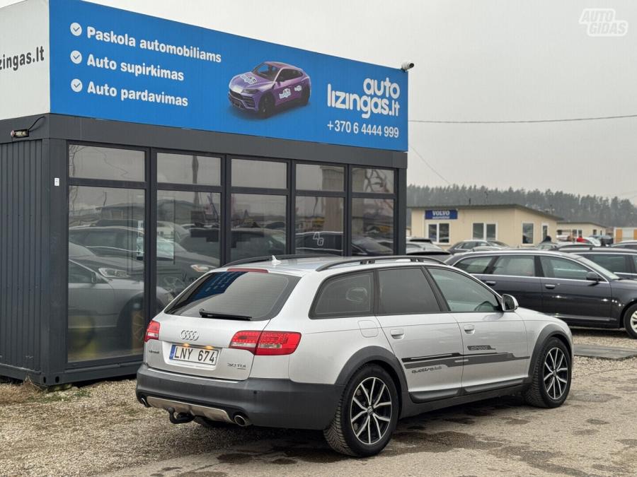 Pelēks Audi A6 Allroad 2010 Viļņa, ar dzinēja tilpumu 3.00 L un nobraukumu 330 tūkst. km par 6650 €, foto 4 vietnē AUTOMOTO.COM.LV