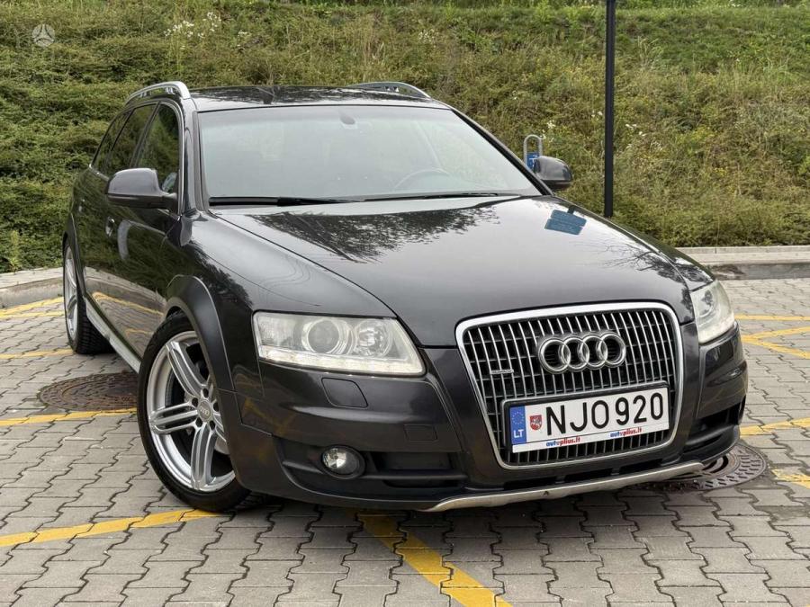 Grey Audi A6 Allroad 2010 in Vilnius, with an engine capacity of 2.70 L and mileage of 354 thousand km for 4000 €, photo 3 on AUTOMOTO.COM.LV
