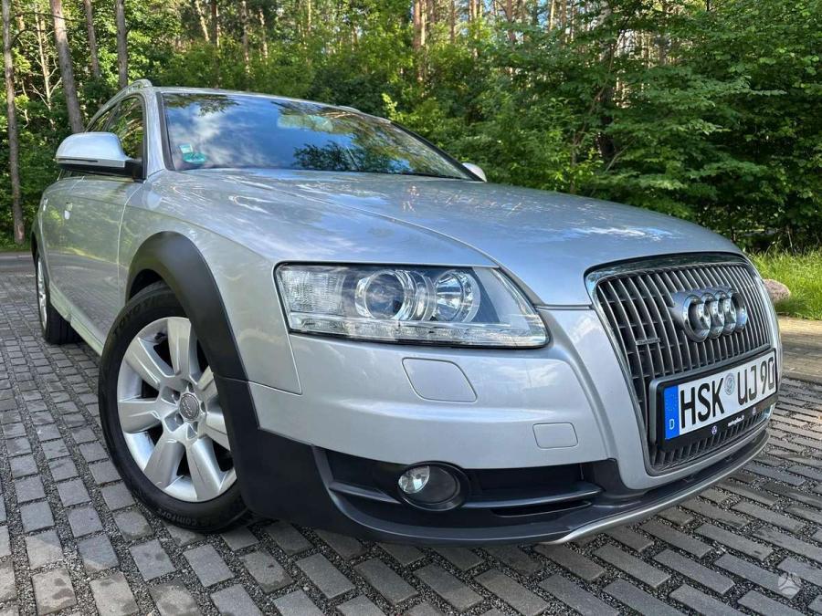 Grey Audi A6 Allroad 2011 in Vilnius, with an engine capacity of 2.70 L and mileage of 280 thousand km for 5670 €, photo 14 on AUTOMOTO.COM.LV