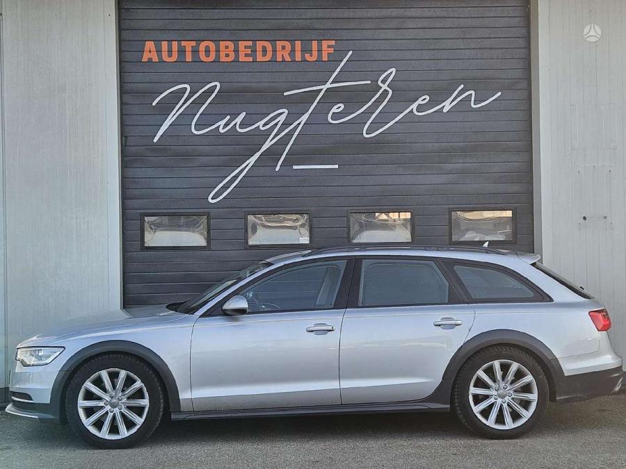 Pelēks Audi A6 Allroad 2013 Panevēža, ar dzinēja tilpumu 2.97 L un nobraukumu 321 tūkst. km par 9999 €, foto 4 vietnē AUTOMOTO.COM.LV