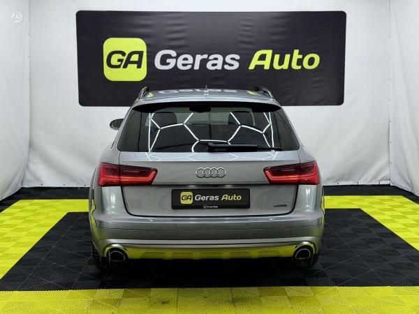 Grey Audi A6 Allroad 2015 in Vilnius, with an engine capacity of 2.97 L and mileage of 185 thousand km for 17800 €, photo 5 on AUTOMOTO.COM.LV
