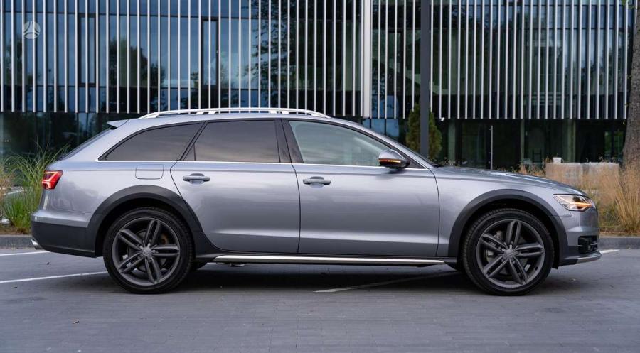 Pelēks Audi A6 Allroad 2015 Marijampole, ar dzinēja tilpumu 2.97 L un nobraukumu 217 tūkst. km par 17350 €, foto 5 vietnē AUTOMOTO.COM.LV