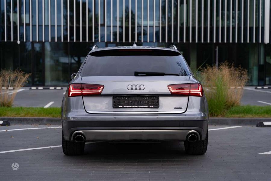 Pelēks Audi A6 Allroad 2015 Marijampole, ar dzinēja tilpumu 2.97 L un nobraukumu 217 tūkst. km par 17350 €, foto 7 vietnē AUTOMOTO.COM.LV