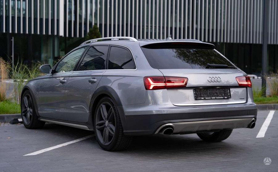 Pelēks Audi A6 Allroad 2015 Marijampole, ar dzinēja tilpumu 2.97 L un nobraukumu 217 tūkst. km par 17350 €, foto 14 vietnē AUTOMOTO.COM.LV