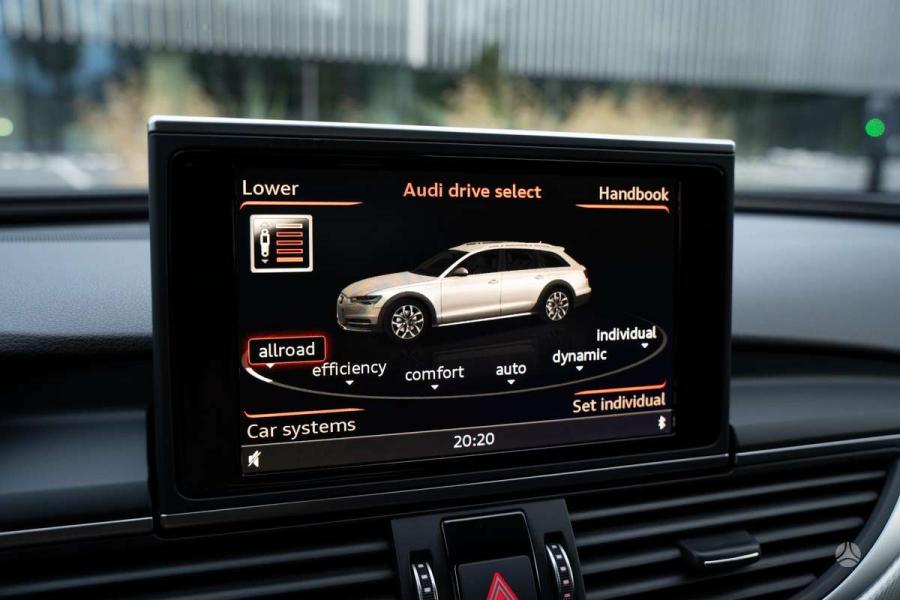 Pelēks Audi A6 Allroad 2015 Marijampole, ar dzinēja tilpumu 2.97 L un nobraukumu 217 tūkst. km par 17350 €, foto 35 vietnē AUTOMOTO.COM.LV