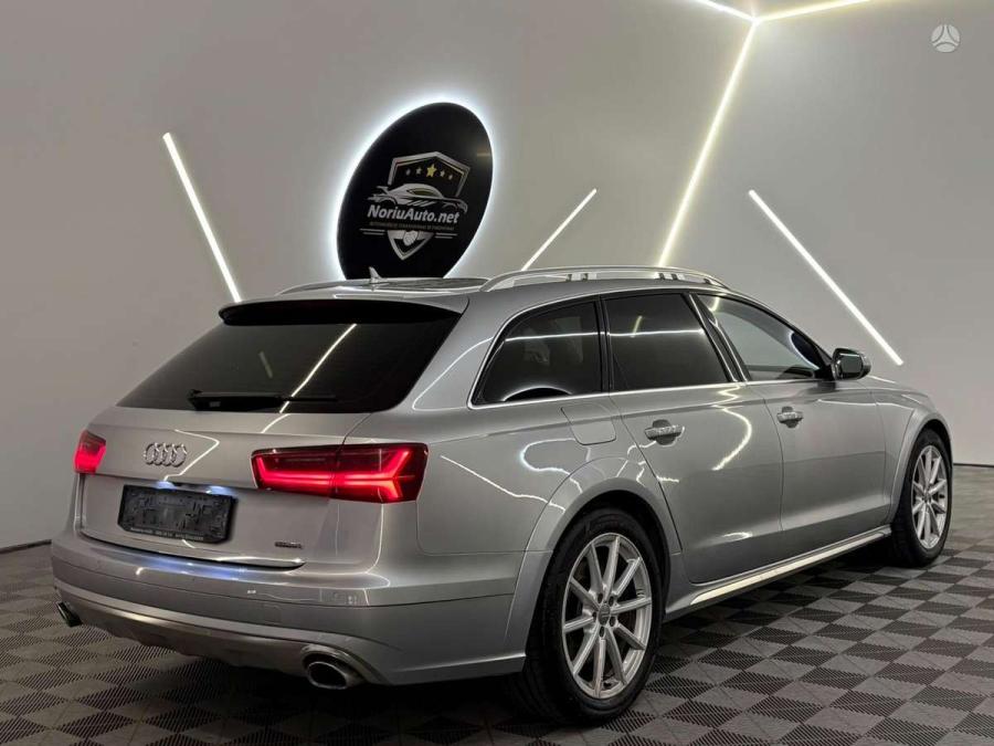 Pelēks Audi A6 Allroad 2015 Marijampole, ar dzinēja tilpumu 2.97 L un nobraukumu 264 tūkst. km par 12750 €, foto 32 vietnē AUTOMOTO.COM.LV