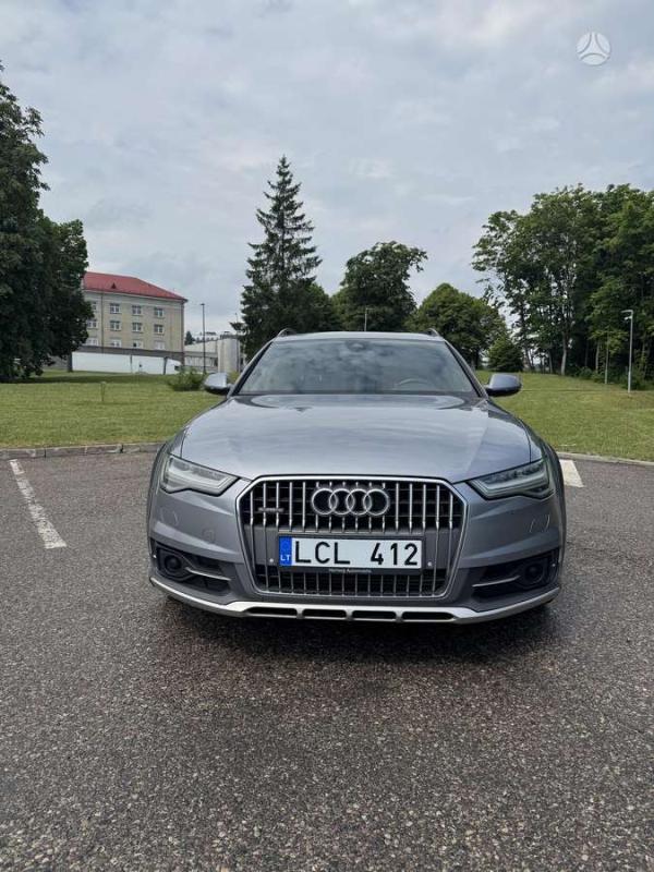 Pelēks Audi A6 Allroad 2015 Viļņa, ar dzinēja tilpumu 2.97 L un nobraukumu 320 tūkst. km par 11900 €, foto 4 vietnē AUTOMOTO.COM.LV
