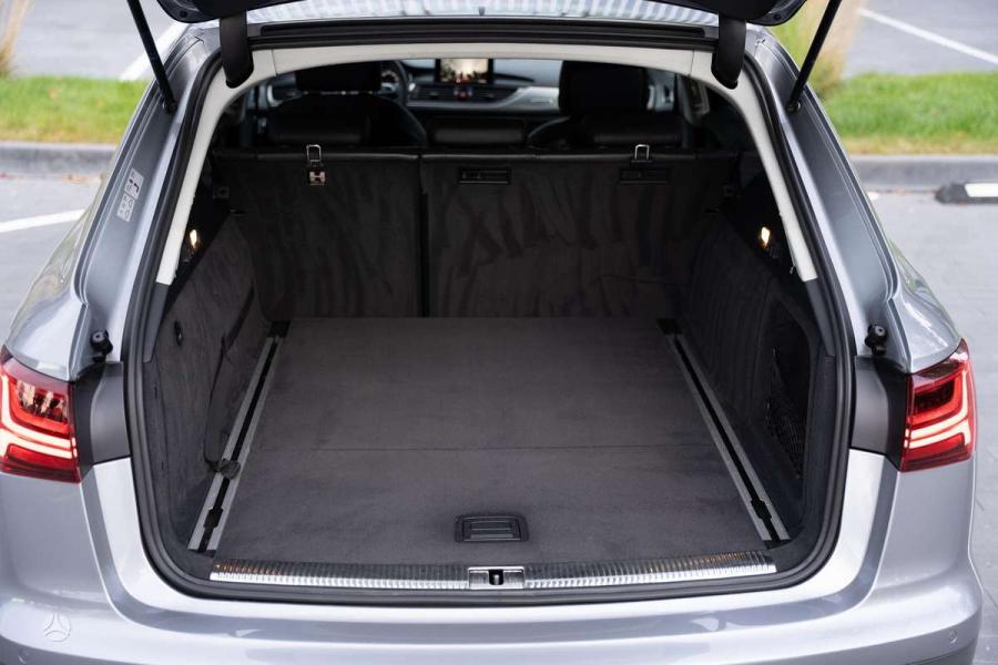 Grey Audi A6 Allroad 2015 in Vilnius, with an engine capacity of 2.97 L and mileage of 217 thousand km for 16999 €, photo 8 on AUTOMOTO.COM.LV