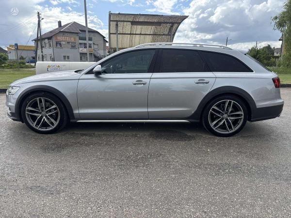 Grey Audi A6 Allroad 2016 in Taurage, with an engine capacity of 2.97 L and mileage of 250 thousand km for 12900 €, photo 4 on AUTOMOTO.COM.LV
