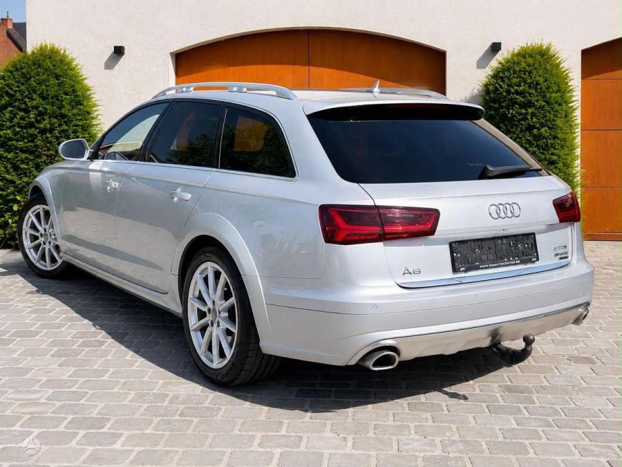 Grey Audi A6 Allroad 2016 in Utena, with an engine capacity of 2.97 L and mileage of 280 thousand km for 12999 €, photo 13 on AUTOMOTO.COM.LV