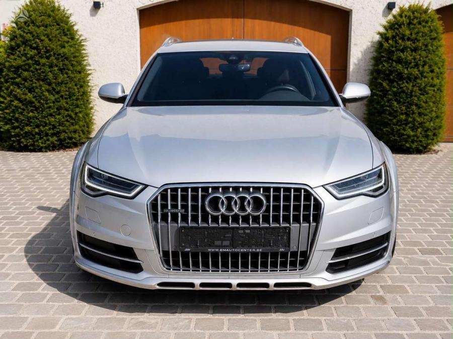 Grey Audi A6 Allroad 2016 in Utena, with an engine capacity of 2.97 L and mileage of 280 thousand km for 12999 €, photo 17 on AUTOMOTO.COM.LV