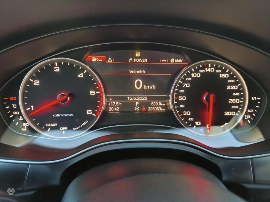 Pelēks Audi A6 Allroad 2016 Panevēža, ar dzinēja tilpumu 2.97 L un nobraukumu 285 tūkst. km par 11500 €, foto 16 vietnē AUTOMOTO.COM.LV