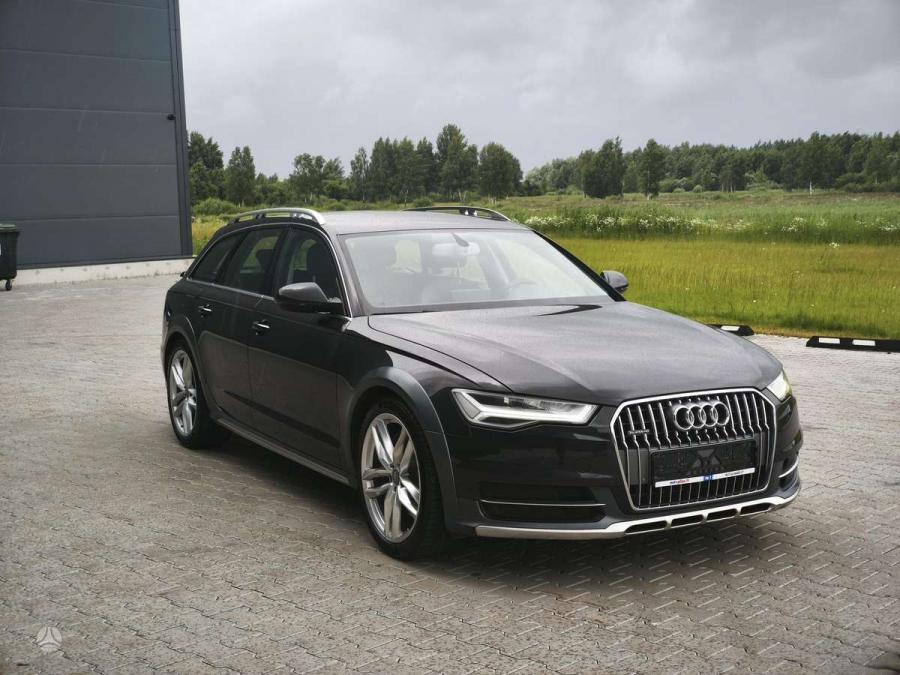 Grey Audi A6 Allroad 2017 in Siauliai, with an engine capacity of 3.00 L and mileage of 271 thousand km for 15900 €, photo 1 on AUTOMOTO.COM.LV