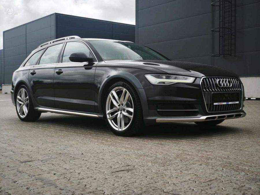 Grey Audi A6 Allroad 2017 in Siauliai, with an engine capacity of 3.00 L and mileage of 271 thousand km for 15900 €, photo 4 on AUTOMOTO.COM.LV