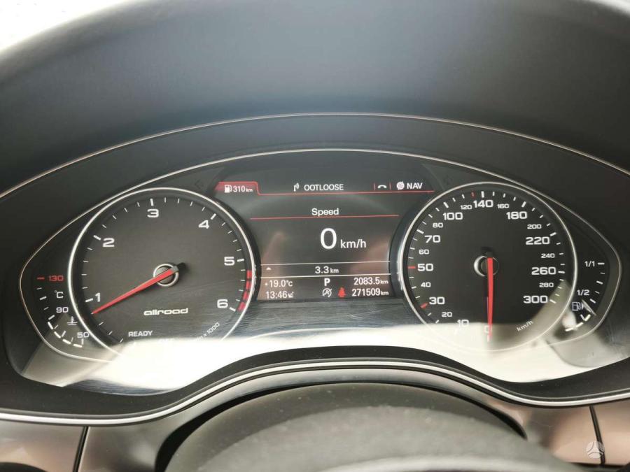 Grey Audi A6 Allroad 2017 in Siauliai, with an engine capacity of 3.00 L and mileage of 271 thousand km for 15900 €, photo 25 on AUTOMOTO.COM.LV