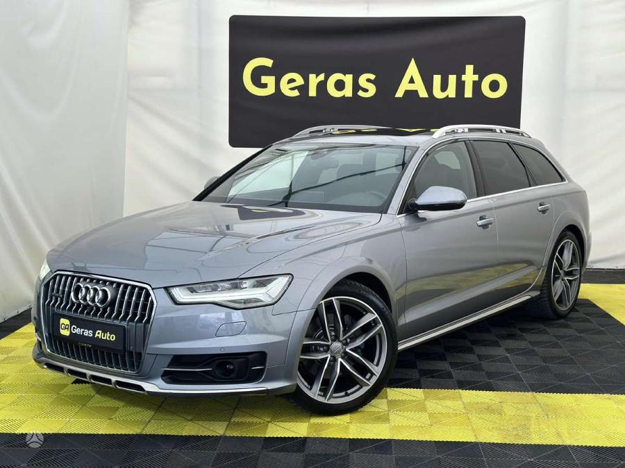 Grey Audi A6 Allroad 2019 in Vilnius, with an engine capacity of 3.00 L and mileage of 350 thousand km for 16790 €, photo 1 on AUTOMOTO.COM.LV