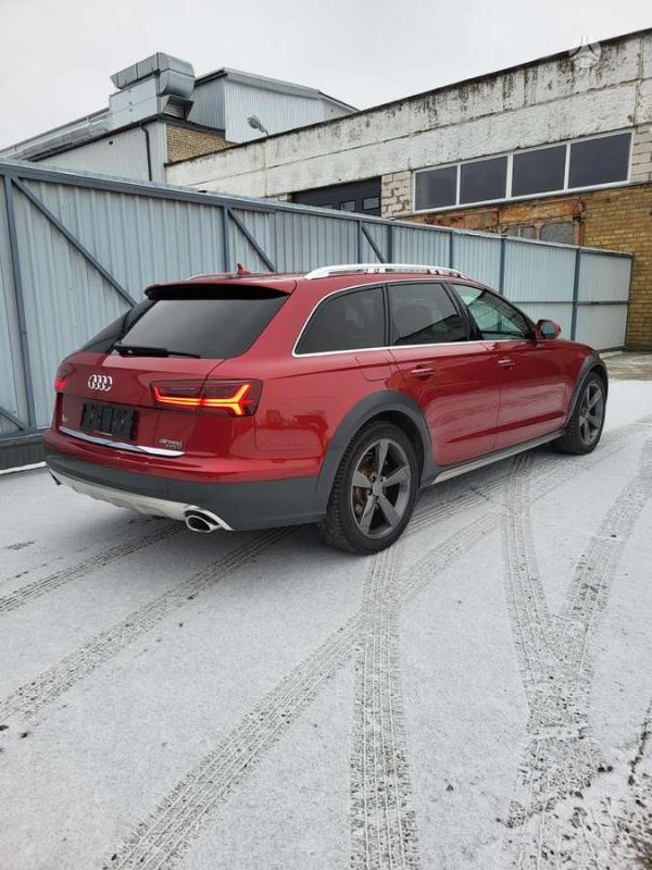 Red Audi A6 Allroad 2015 in Alytus, with an engine capacity of 3.00 L and mileage of 239 thousand km for 13200 €, photo 3 on AUTOMOTO.COM.LV