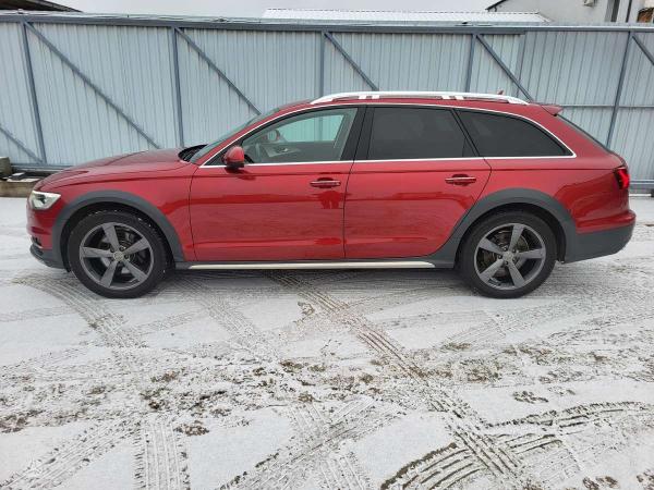 Red Audi A6 Allroad 2015 in Alytus, with an engine capacity of 3.00 L and mileage of 239 thousand km for 13200 €, photo 6 on AUTOMOTO.COM.LV