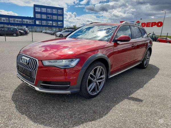 Sarkans Audi A6 Allroad 2016 Kauņa, ar dzinēja tilpumu 3.00 L un nobraukumu 300 tūkst. km par 14500 €, foto 1 vietnē AUTOMOTO.COM.LV