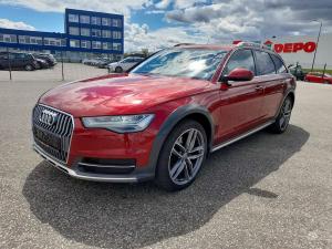 Sarkans Audi A6 Allroad 2016 Kauņa, ar dzinēja tilpumu 3.00 L un nobraukumu 300 tūkst. km par 14500 €, foto  vietnē AUTOMOTO.COM.LV