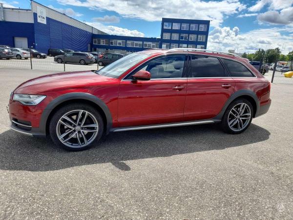 Sarkans Audi A6 Allroad 2016 Kauņa, ar dzinēja tilpumu 3.00 L un nobraukumu 300 tūkst. km par 14500 €, foto 2 vietnē AUTOMOTO.COM.LV