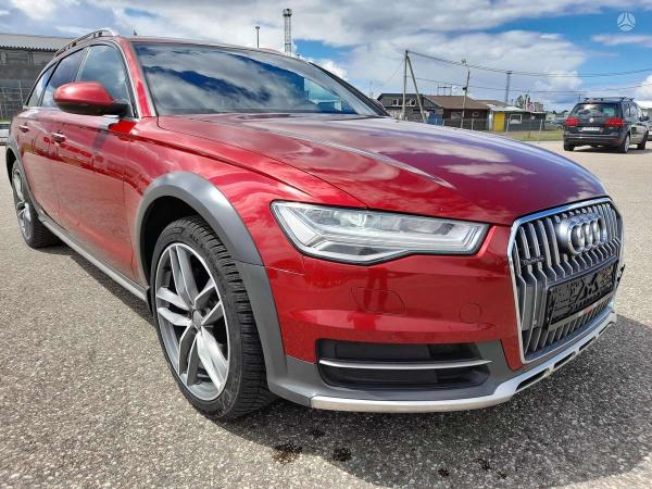 Sarkans Audi A6 Allroad 2016 Kauņa, ar dzinēja tilpumu 3.00 L un nobraukumu 300 tūkst. km par 14500 €, foto 8 vietnē AUTOMOTO.COM.LV
