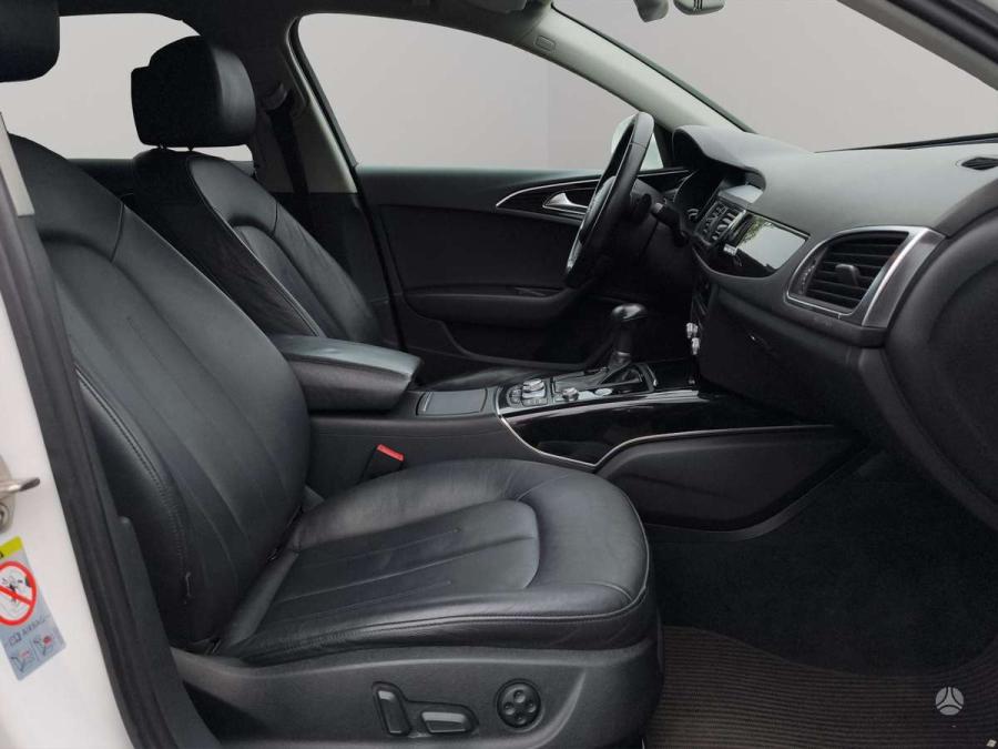 White Audi A6 Allroad 2012 in Vilnius, with an engine capacity of 3.00 L and mileage of 301 thousand km for 6999 €, photo 9 on AUTOMOTO.COM.LV